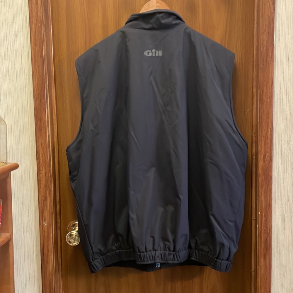 Men's Gill Black Fleece Lined Nylon Vest. Size Xl - Gem